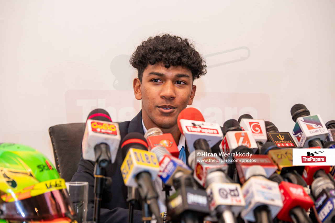 Photos - Press Briefing by Yevan David – Sri Lankan Motor Racer