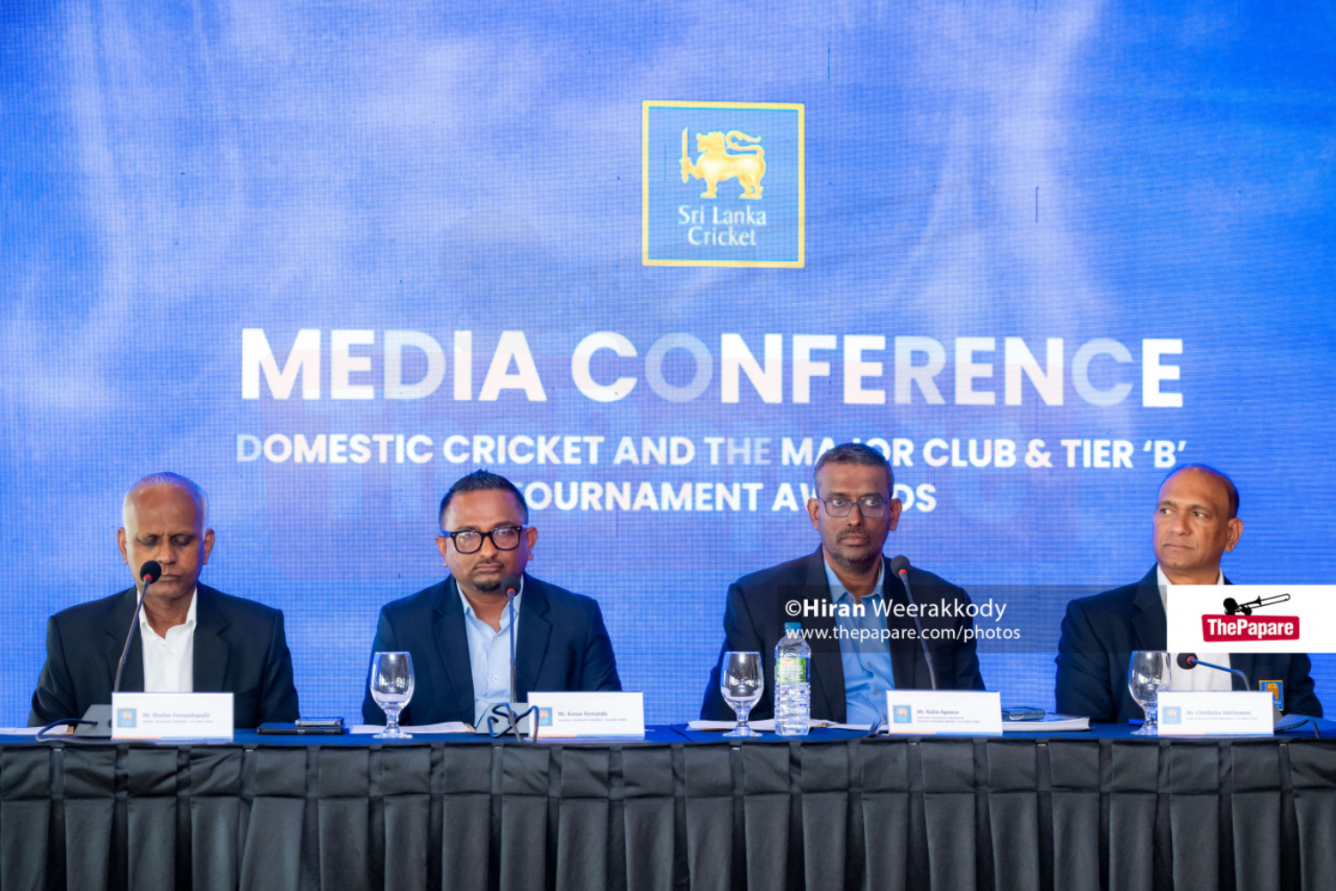 Photos - Media Conference on Domestic Cricket and the Major Club & Tier ...