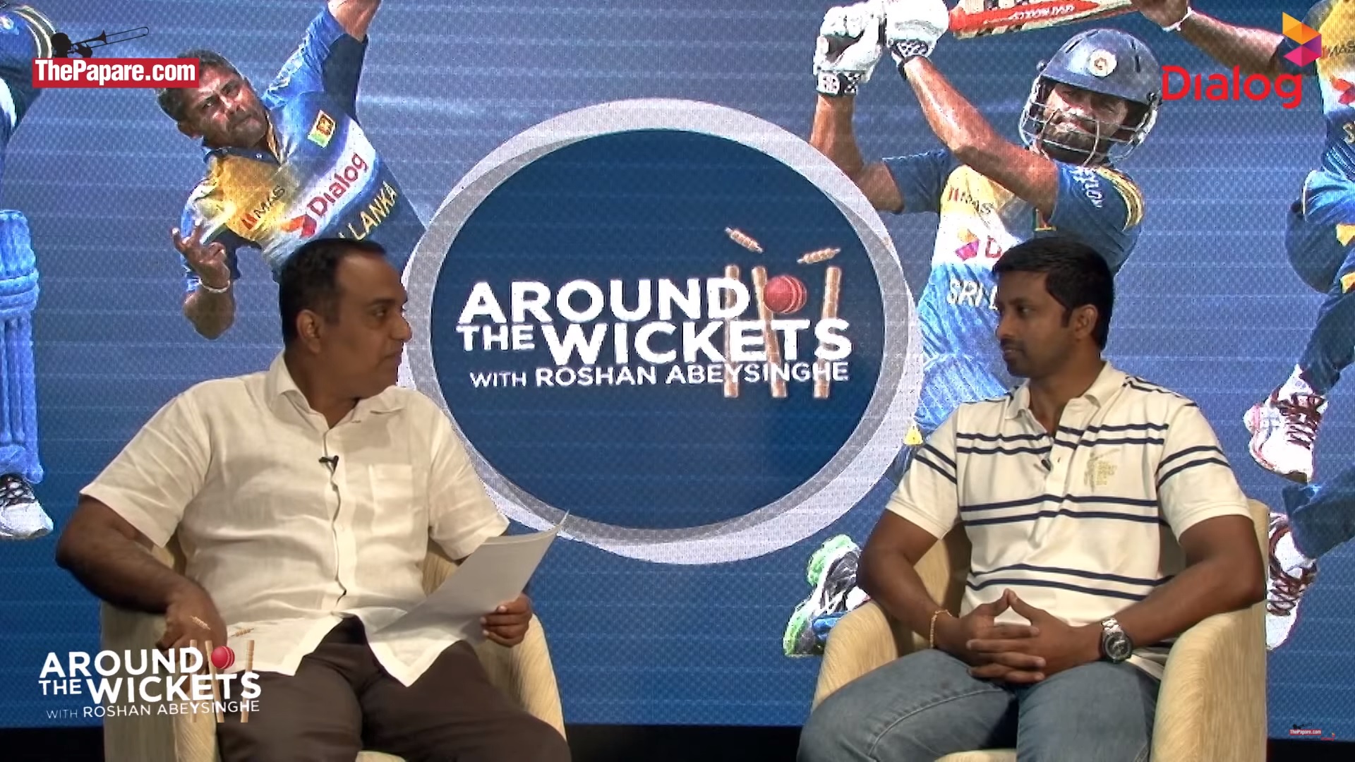 Russel Arnold with Roshan Abeysinghe in a distinctive Around the ...