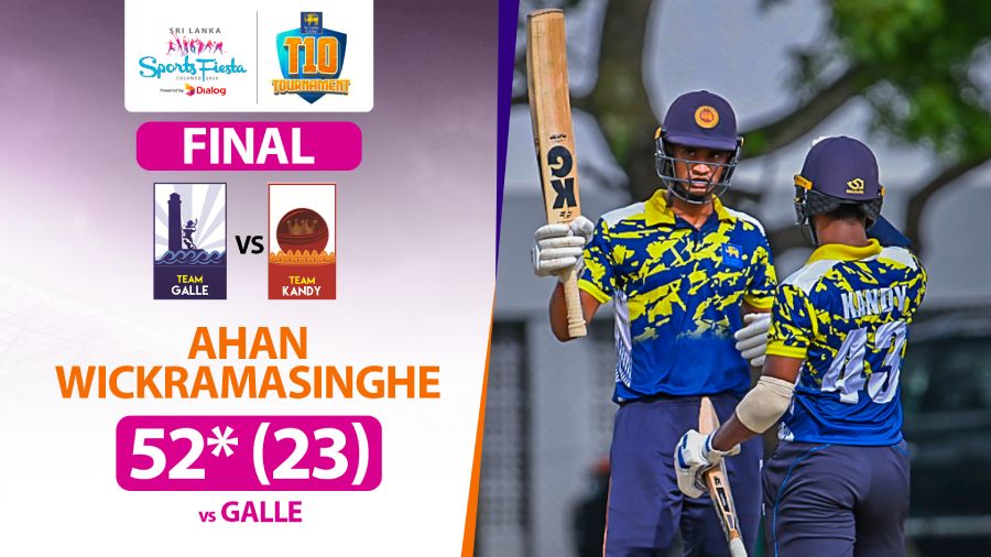 WATCH - Ahan Wickramasinghe 52* (23) | Final - T10 Cricket Tournament - Sri Lanka Sports Fiesta 2024