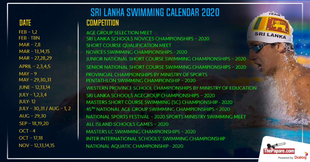 2020 in the Pool: Event calendar RELEASED!