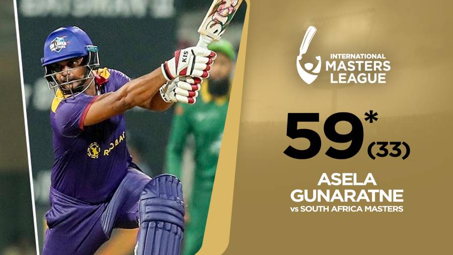 WATCH – Asela Gunaratne 59* (33) vs South Africa Masters ...