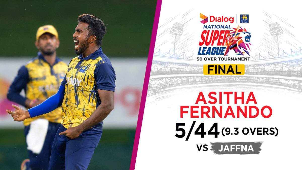 WATCH - Asitha Fernando took 5 wickets vs Jaffna | Dialog-SLC National ...