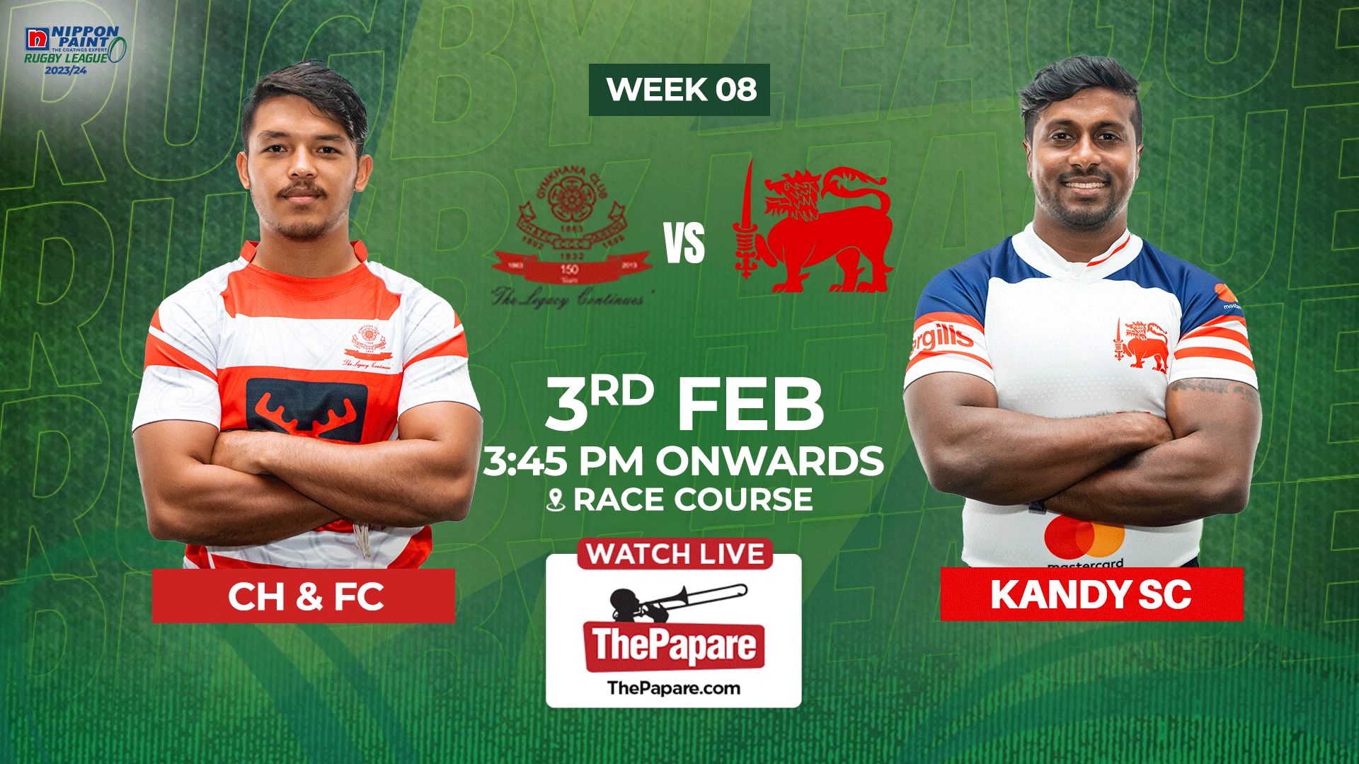 REPLAY – CH & FC vs Kandy SC | Nippon Paint Rugby League 2023/24