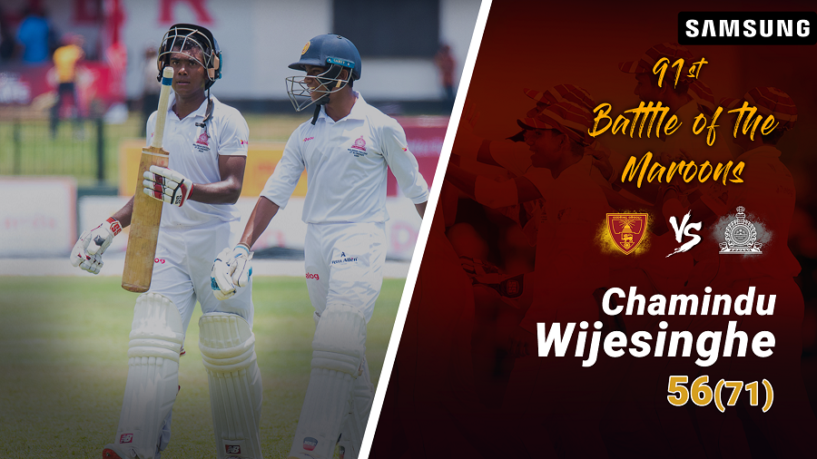 Video - Chamindu Wijesinghe's attacking fifty in the 91st Battle of the ...