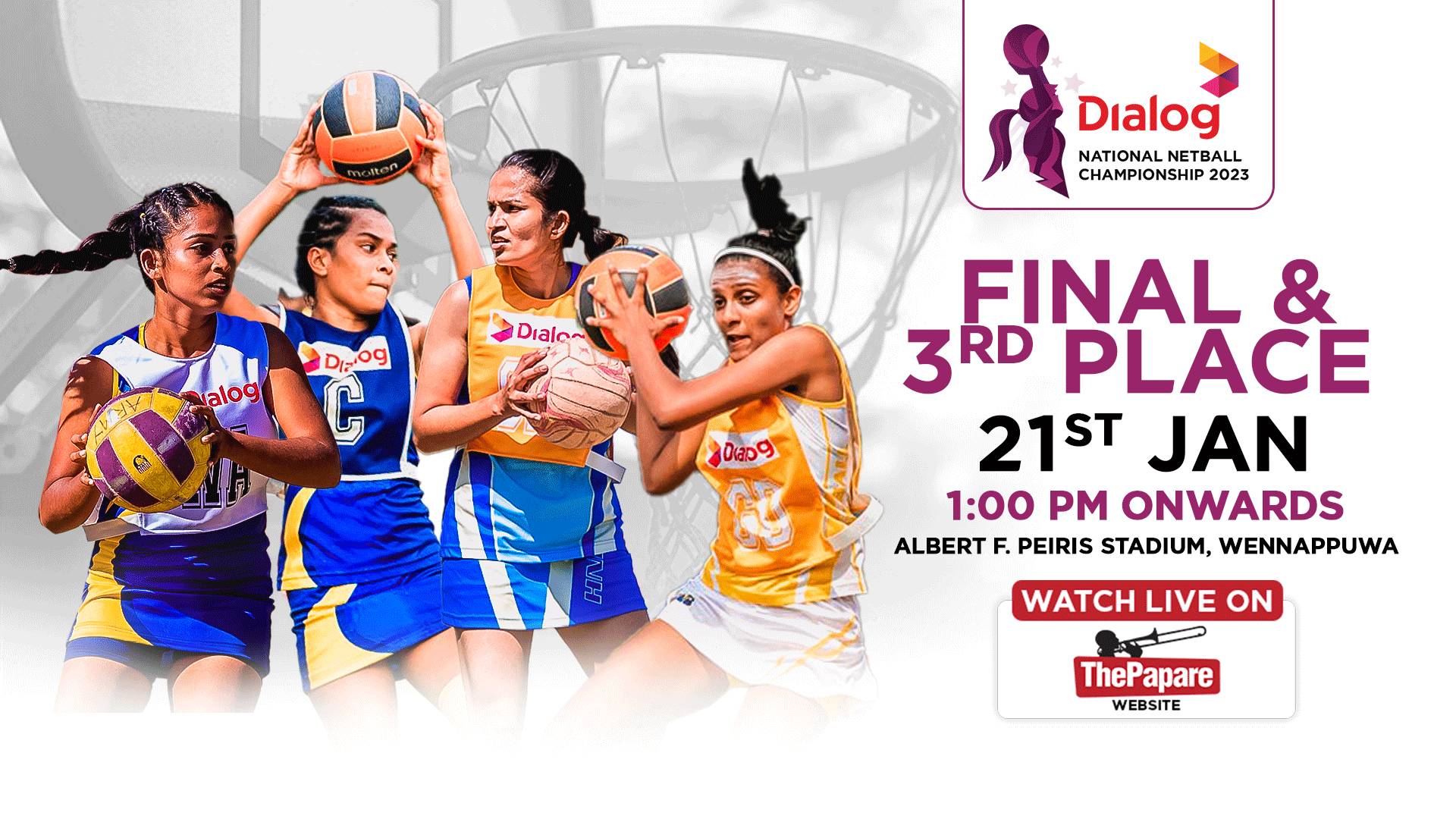 REPLAY - Dialog National Netball Championship - 3rd Place & Final