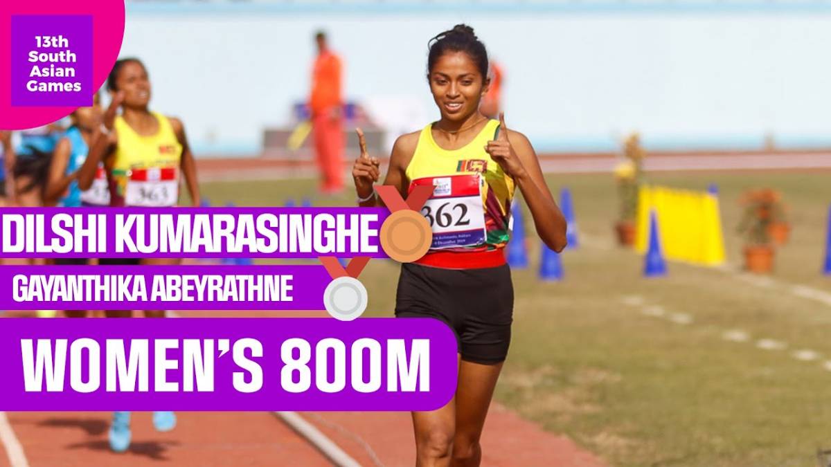 Video - Dilshi Cruises to GOLD! 800m Women's - South Asian Games 2019