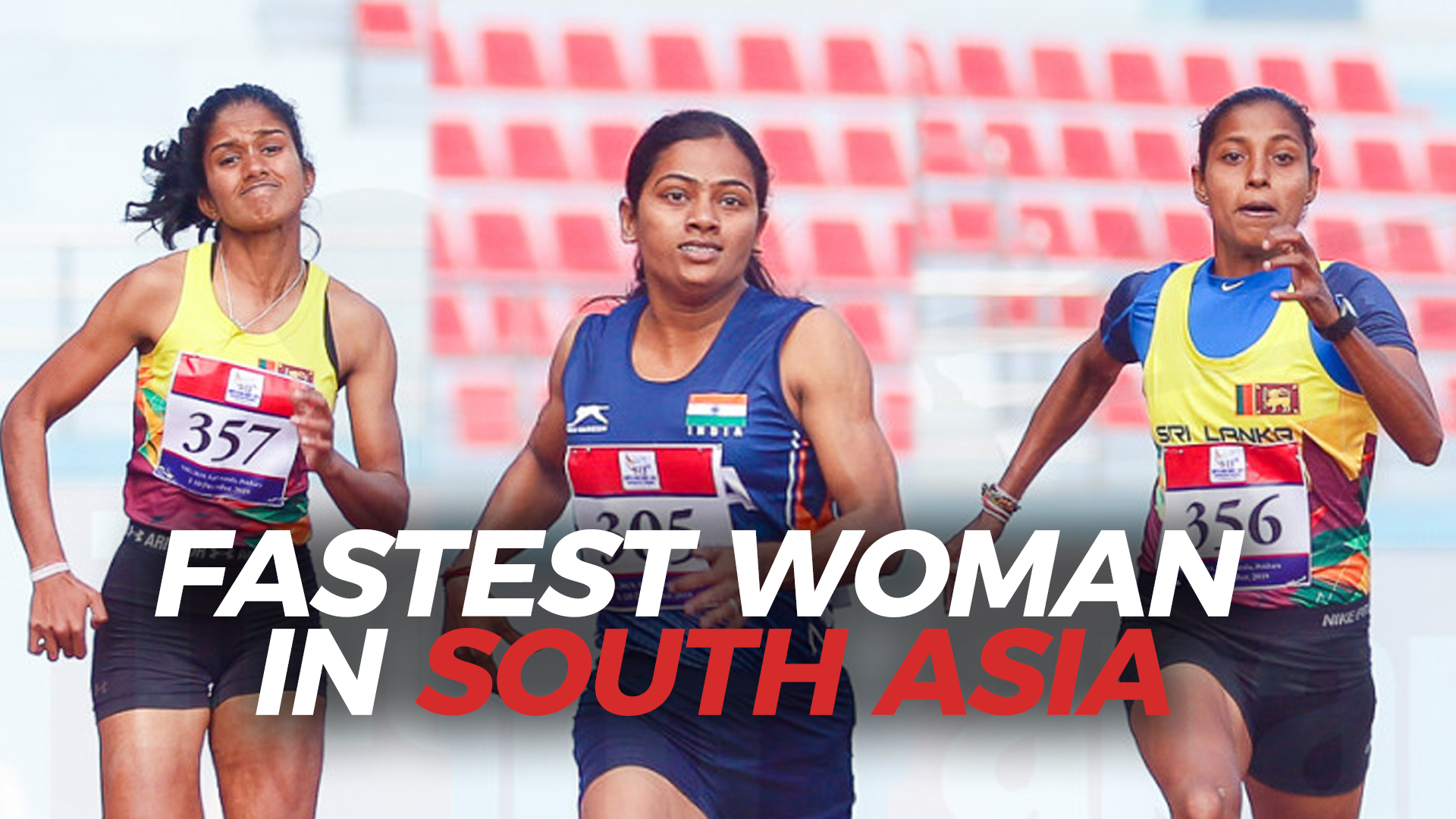 Video - The fastest woman in South Asia - Women's 100m 13th South Asian ...