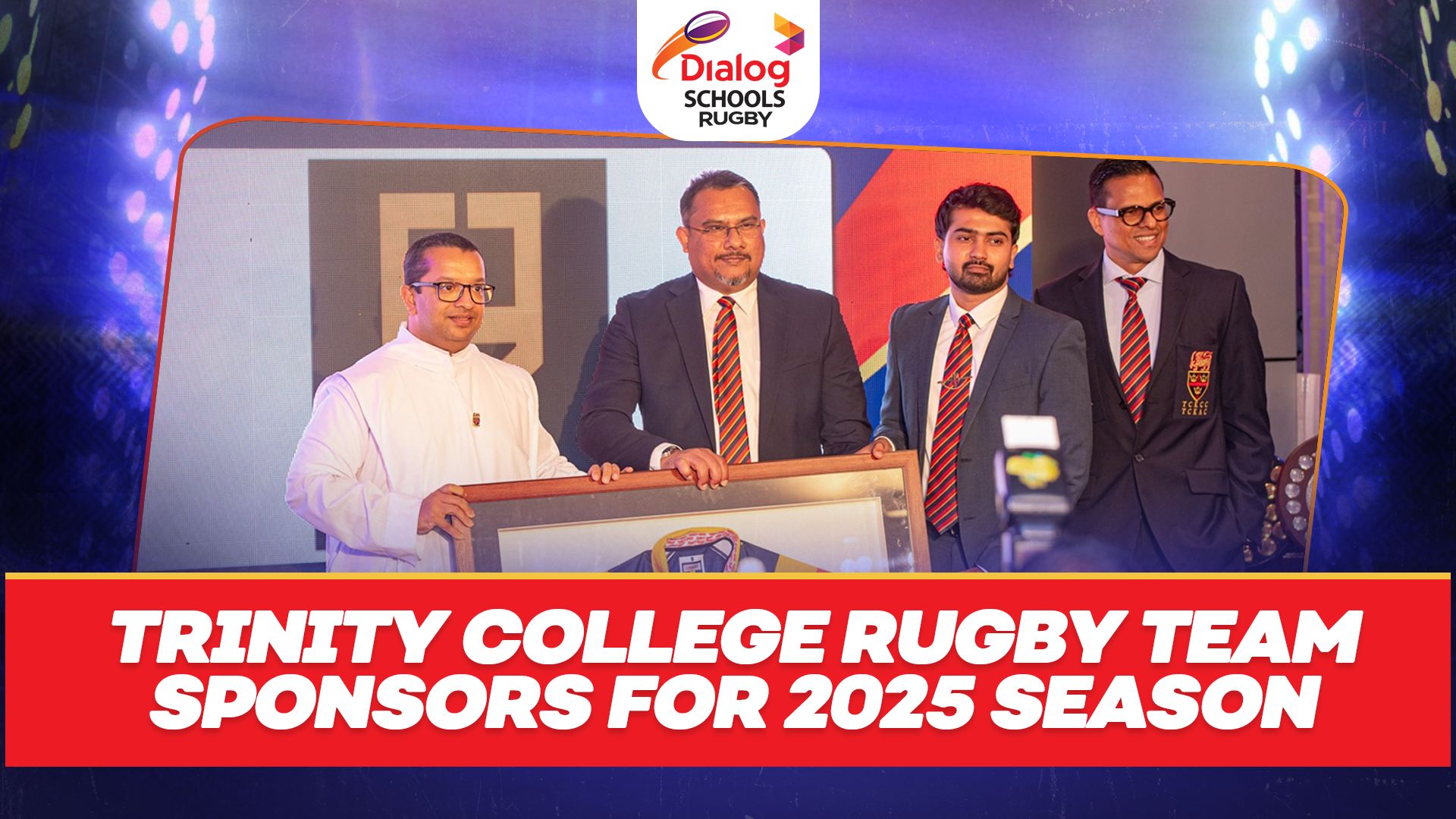 WATCH - Felicitation Ceremony for Trinity College Rugby Team Sponsors