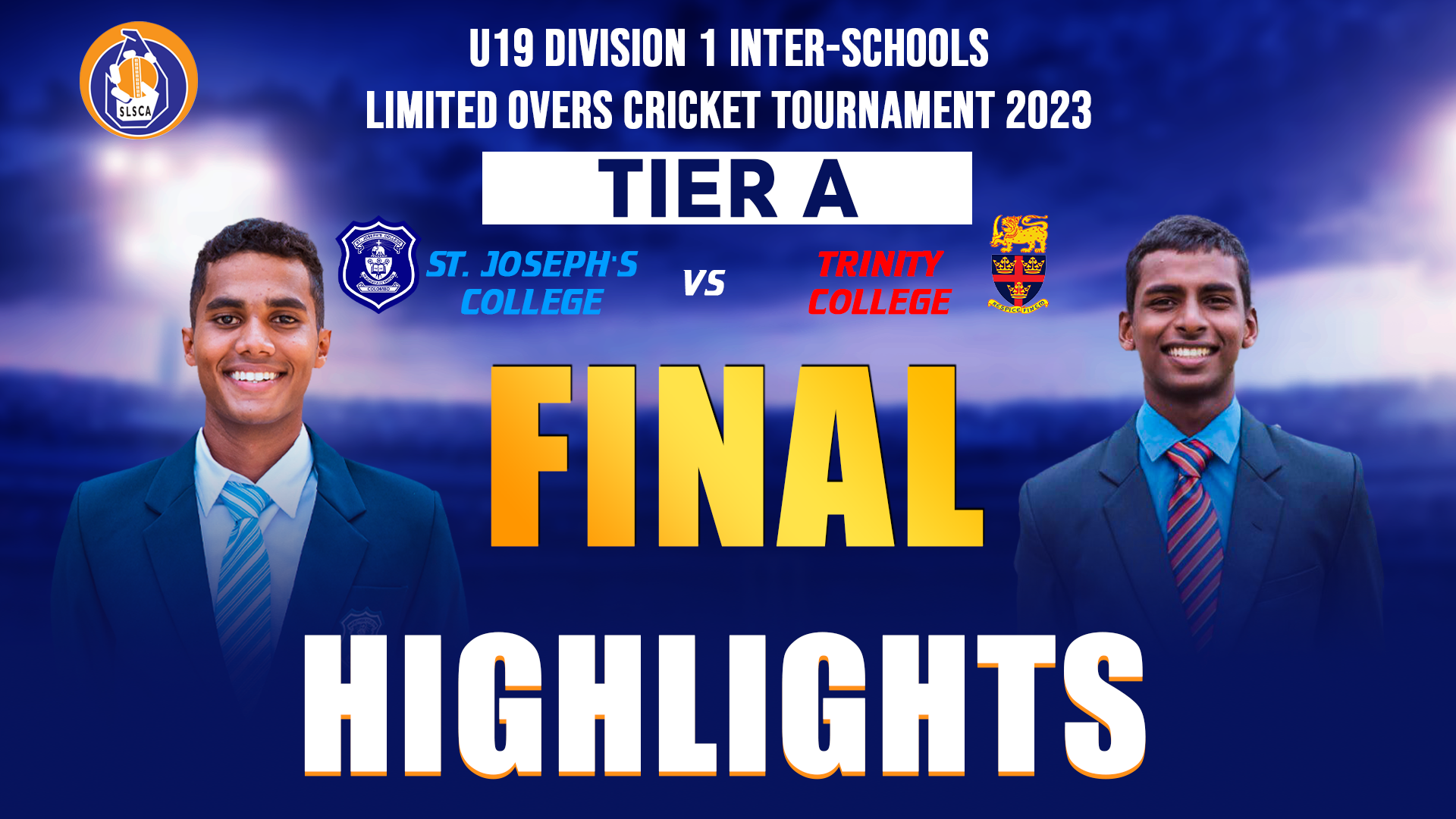 WATCH - HIGHLIGHTS - St. Joseph's vs Trinity | U19 Division 1 Limited ...