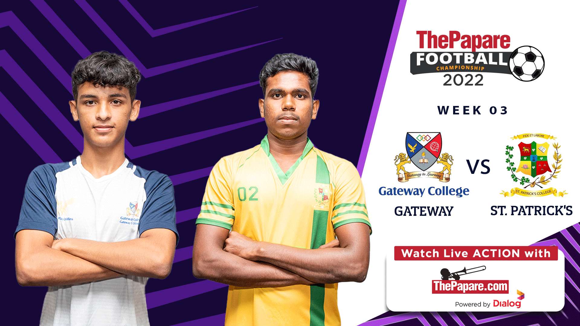 REPLAY - Gateway College v St. Patrick’s College | ThePapare Football ...