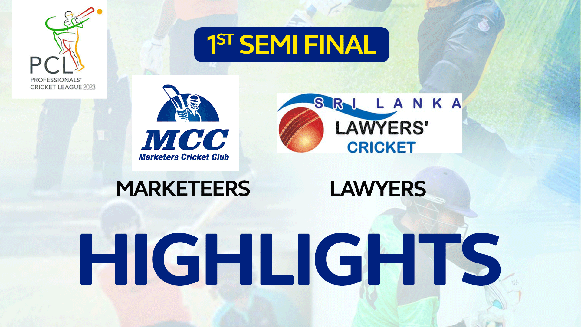 HIGHLIGHTS - Marketeers Cricket Club vs Sri Lanka Lawyers Cricket Club ...
