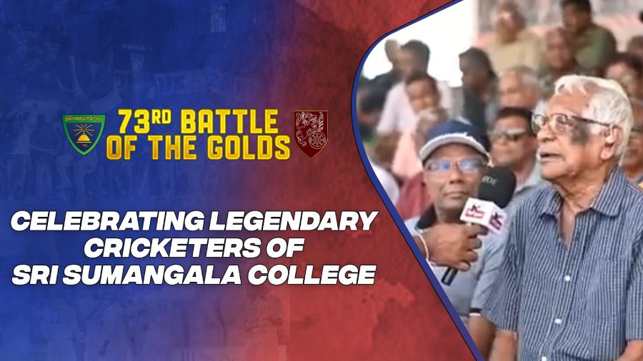 WATCH - Celebrating legendary cricketers of Sri Sumangala College at ...