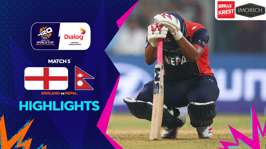 HIGHLIGHTS – England vs Nepal – ICC Men’s T20 World Cup 2026 – Match 5