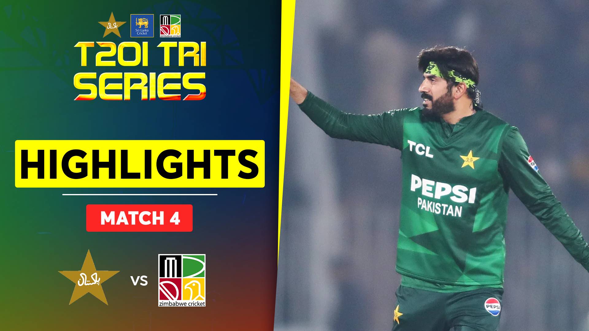 HIGHLIGHTS – Pakistan vs Zimbabwe | T20I Tri Series – Match 4