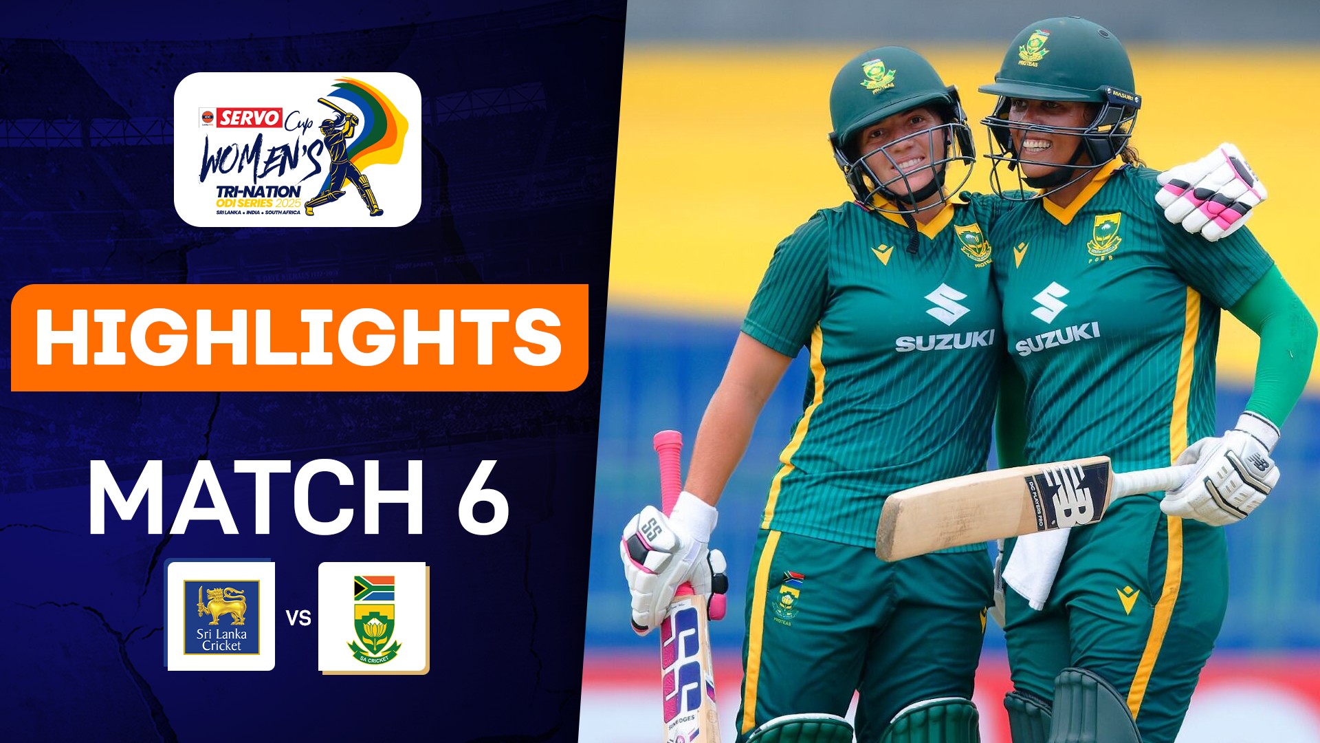 HIGHLIGHTS – Sri Lanka vs South Africa | Servo Cup Women's Tri-Nation ...