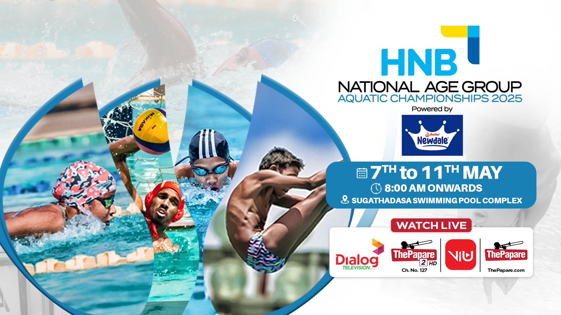 REPLAY – HNB National Age Group Aquatic Championships 2025/Indo-Sri ...