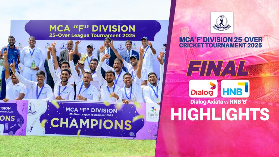 HIGHLIGHTS – Dialog Axiata vs HNB 'B' - MCA 'F' Division 25-Over ...