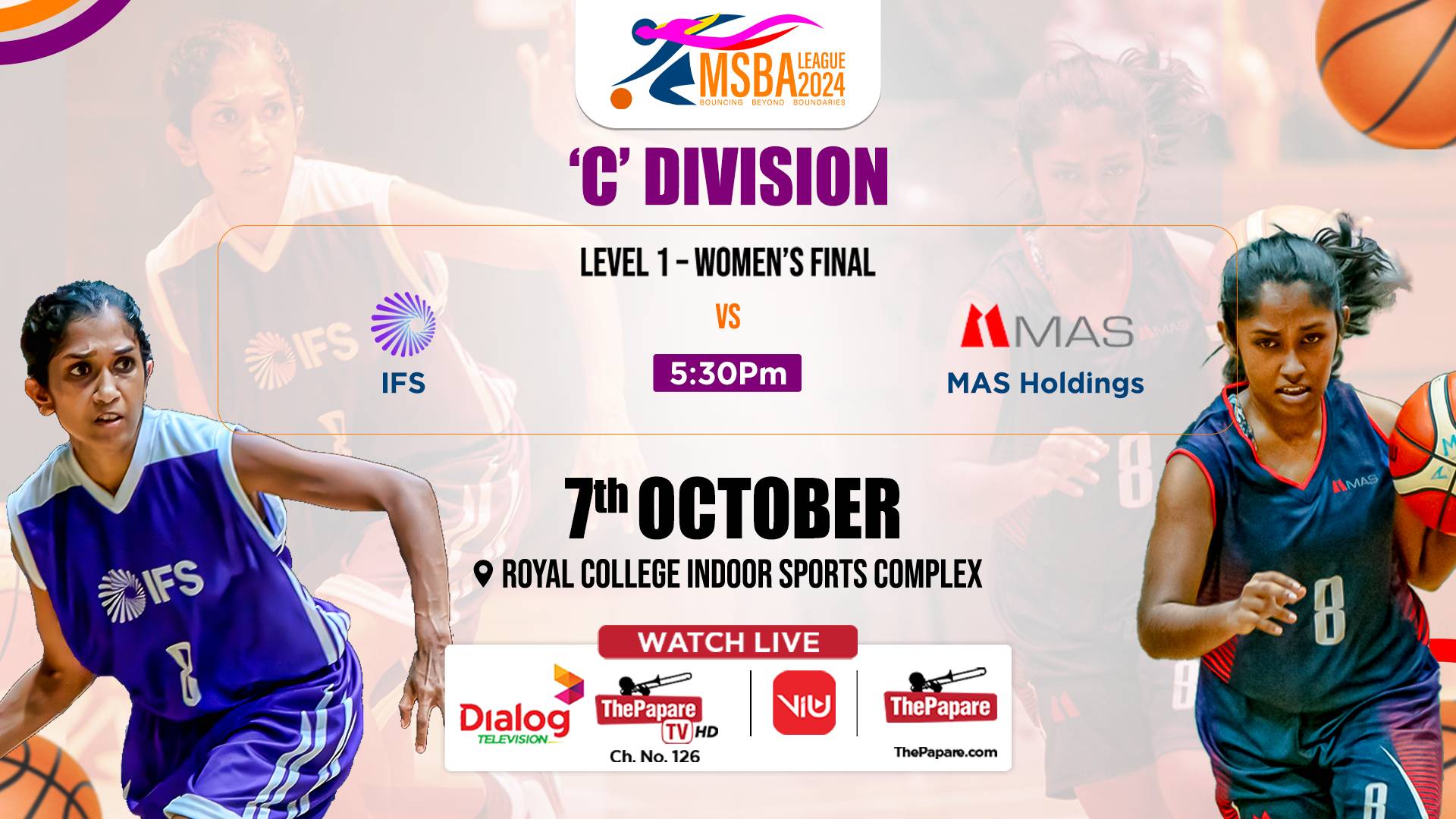 REPLAY - IFS vs MAS Holdings | C Division - Level 1 | Women's Final