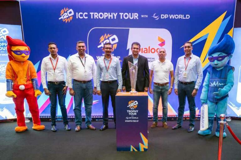 ICC Men’s T20 World Cup Trophy arrives at Dialog Headquarters as Trophy ...