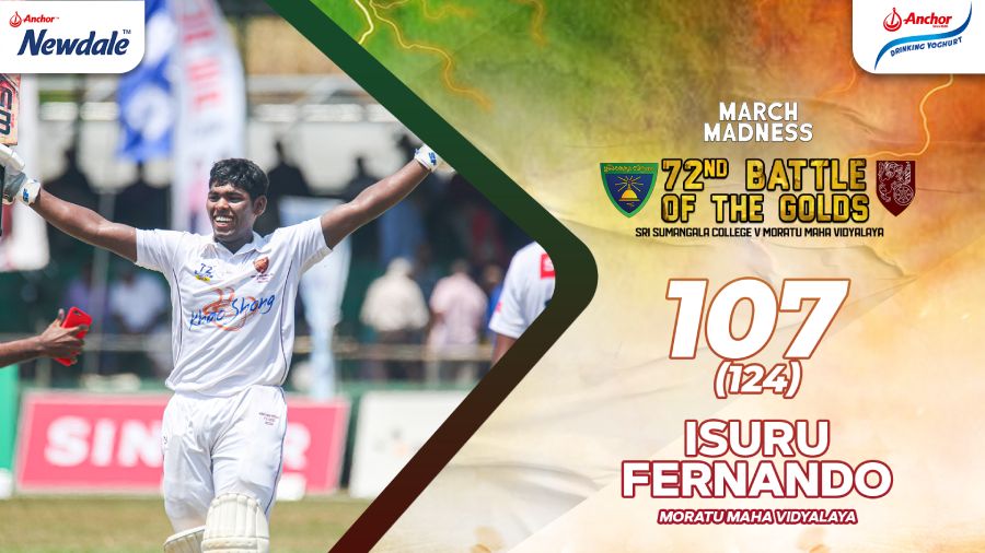 WATCH - Isuru Fernando 107 (124) vs Sri Sumangala | 72nd Battle of the ...