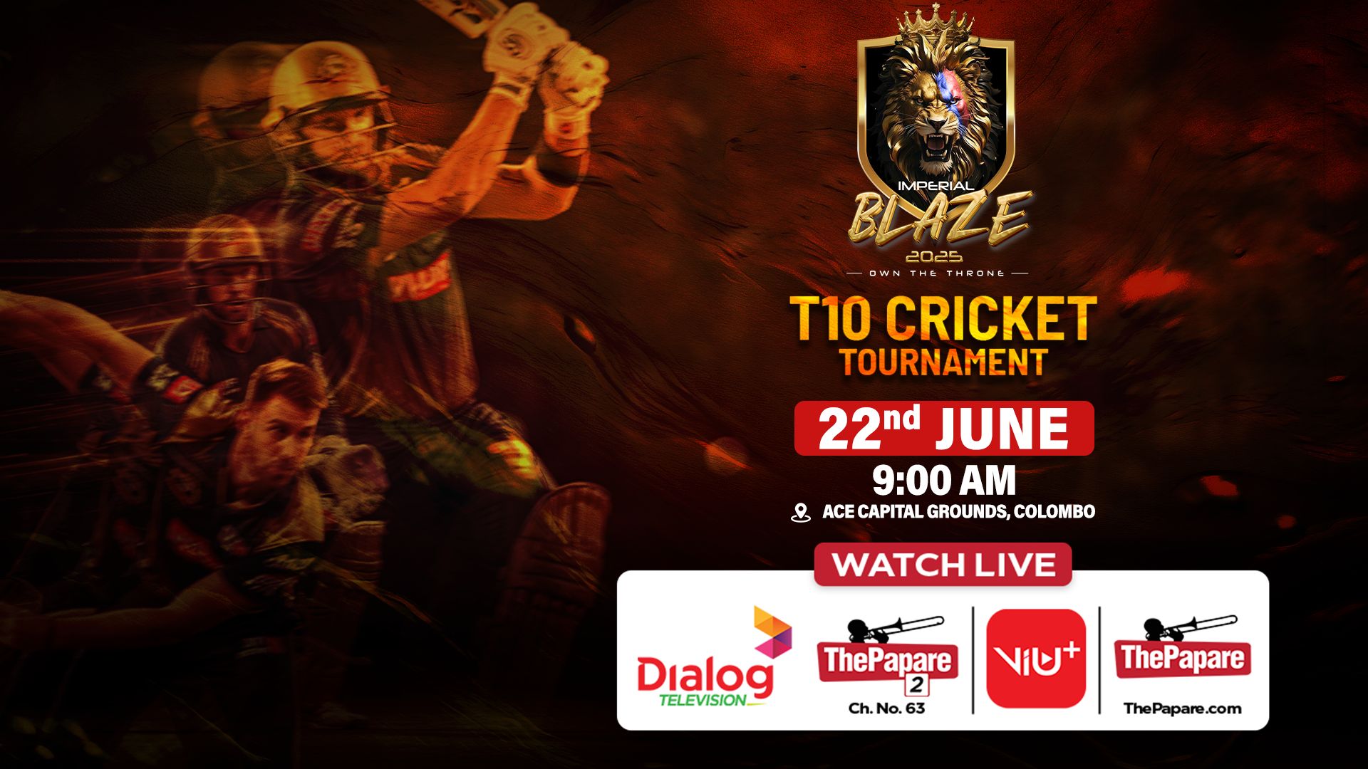 REPLAY – Imperial Blaze 2025 - T10 Cricket Tournament