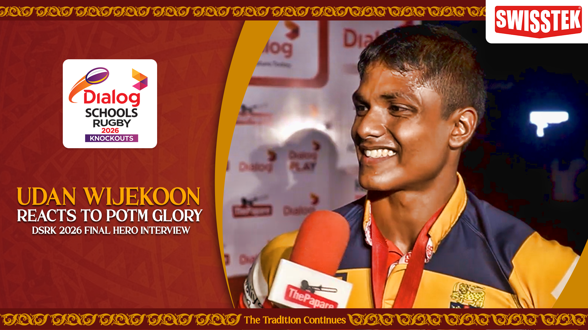 WATCH -Udan Wijekoon Reacts to POTM Glory | DSRK 2026 Final Hero Interview