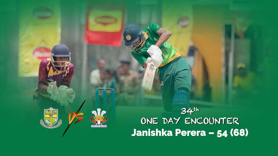 Video – Janishka Perera's 68-ball 54 against arch-rivals Prince of Wales