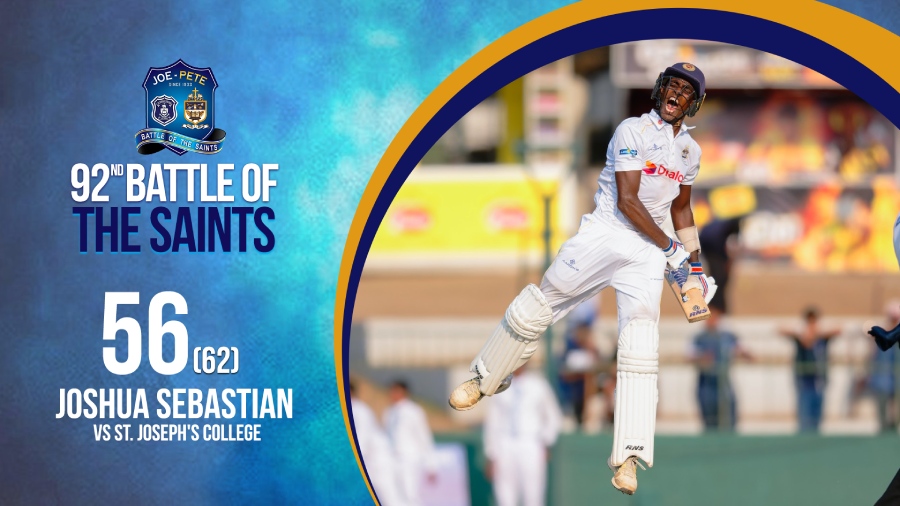 WATCH | Joshua Sebastian 56(62) vs St. Joseph's | 92nd Battle of the Saints