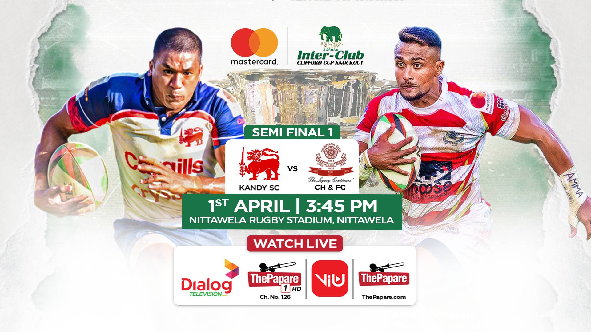 REPLAY – Kandy SC vs CH & FC | SF 01 | Mastercard Inter-Club Clifford Cup Knockout Championship 2025