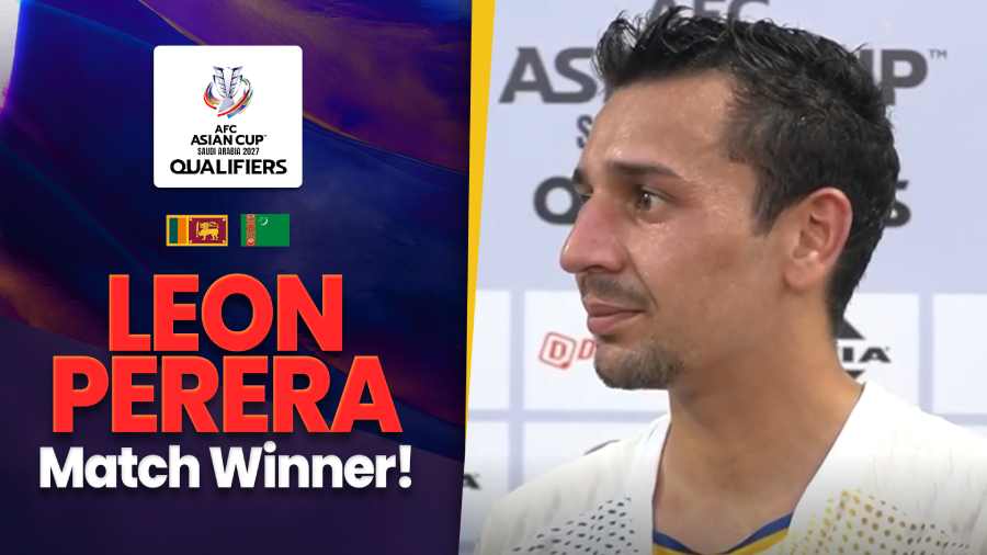 WATCH - Sri Lanka's MATCH WINNER - Leon Perera | Sri Lanka vs Turkmenistan