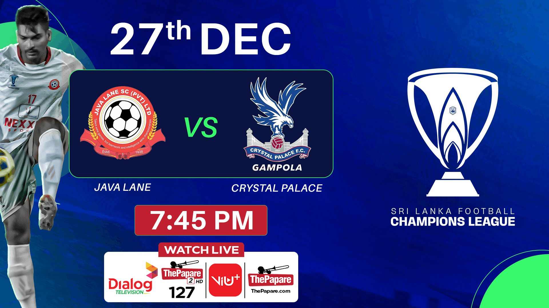 LIVE – Java Lane SC vs Crystal Palace SC - Champions League 2025/26