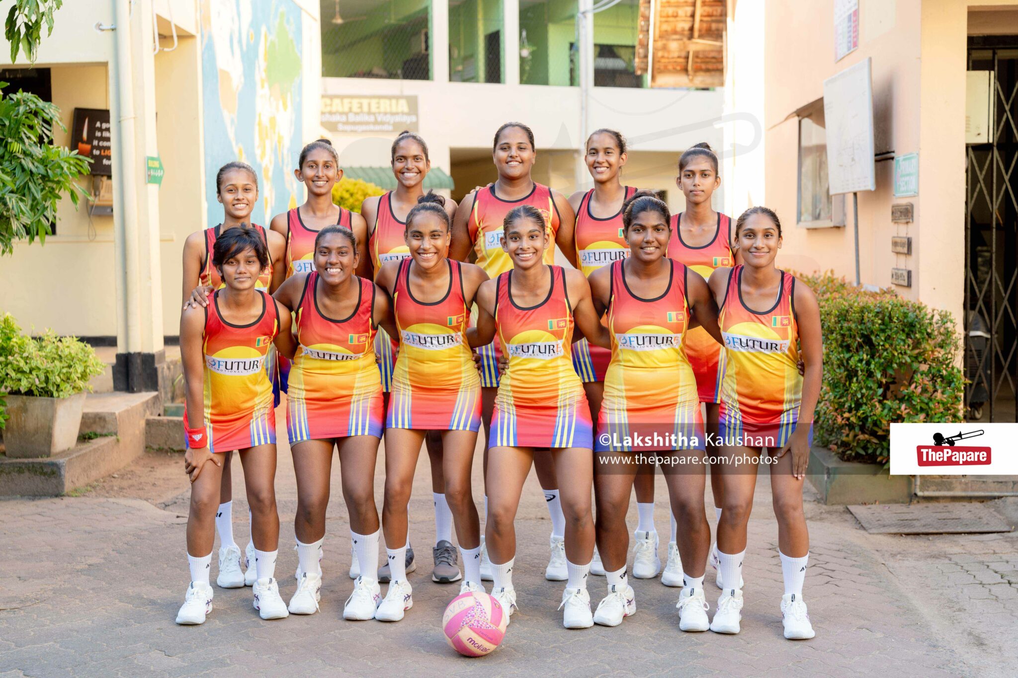 Sri Lanka Schools Netball Squad for Waverley