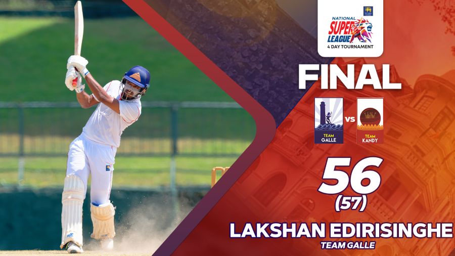 WATCH - Lakshan Edirisinghe 56 (57) vs Galle | National Super League 4 ...