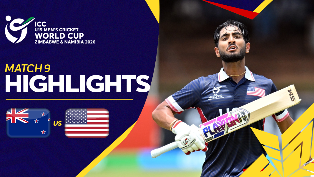 HIGHLIGHTS – New Zealand vs USA – ICC U19 Men's Cricket World Cup 2026 ...