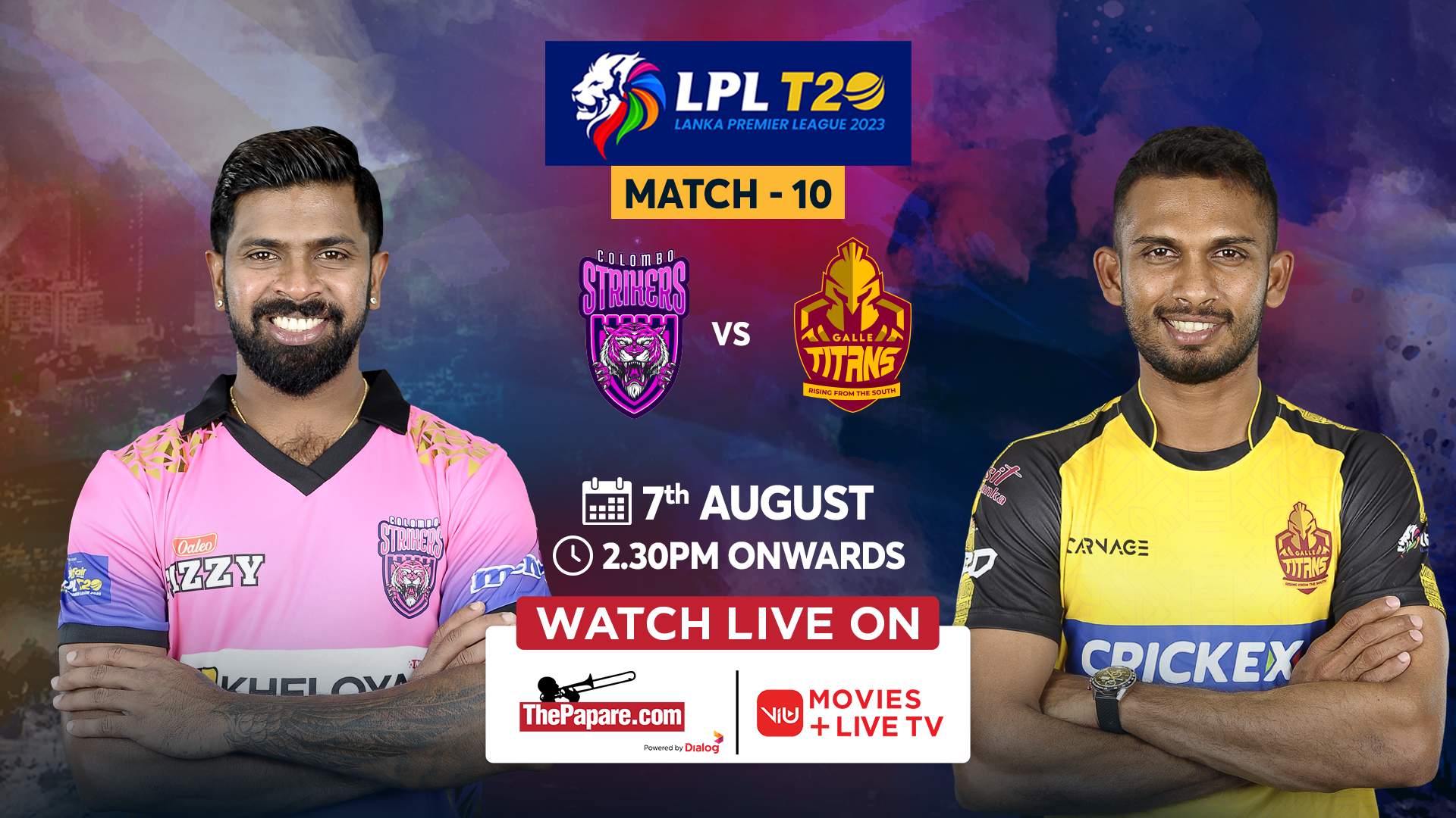 REPLAY – Colombo Strikers vs Galle Titans | LPL 2023 – Match 10