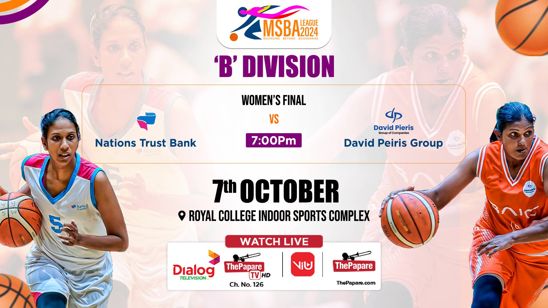 REPLAY – Nations Trust Bank vs David Peiris Group | B Division | Women ...