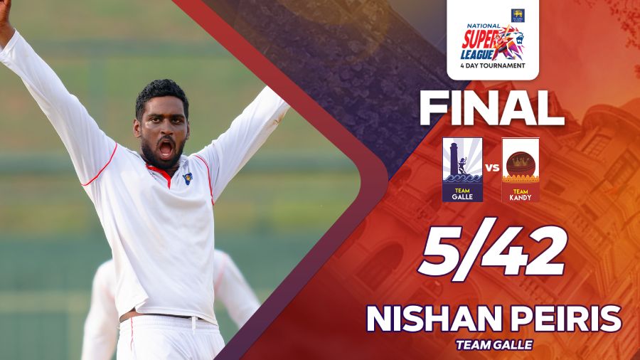 WATCH – Nishan Peiris 5/42 vs Galle | National Super League 4-Day ...