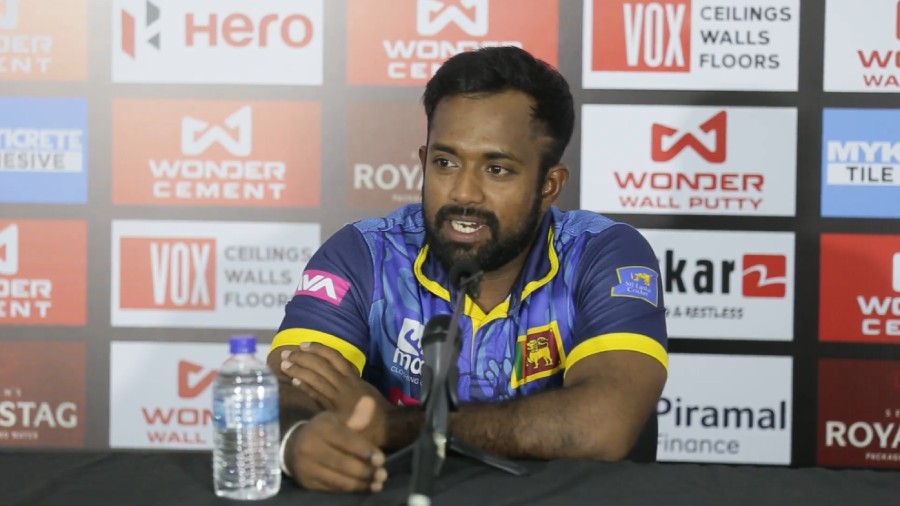 WATCH - "මේක පටන් ගැන්ම විතරයි, තව දුර ගමනක් යන්න තියෙනවා" - Charith Asalanka #SLvIND