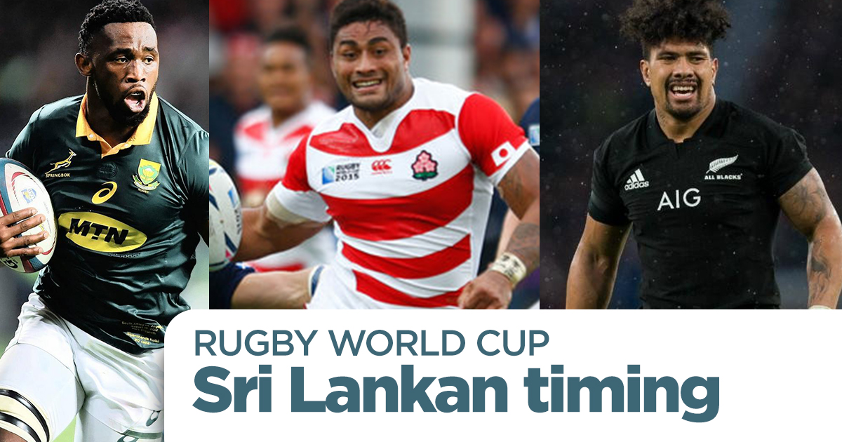 Rugby World Cup Fixtures in local time