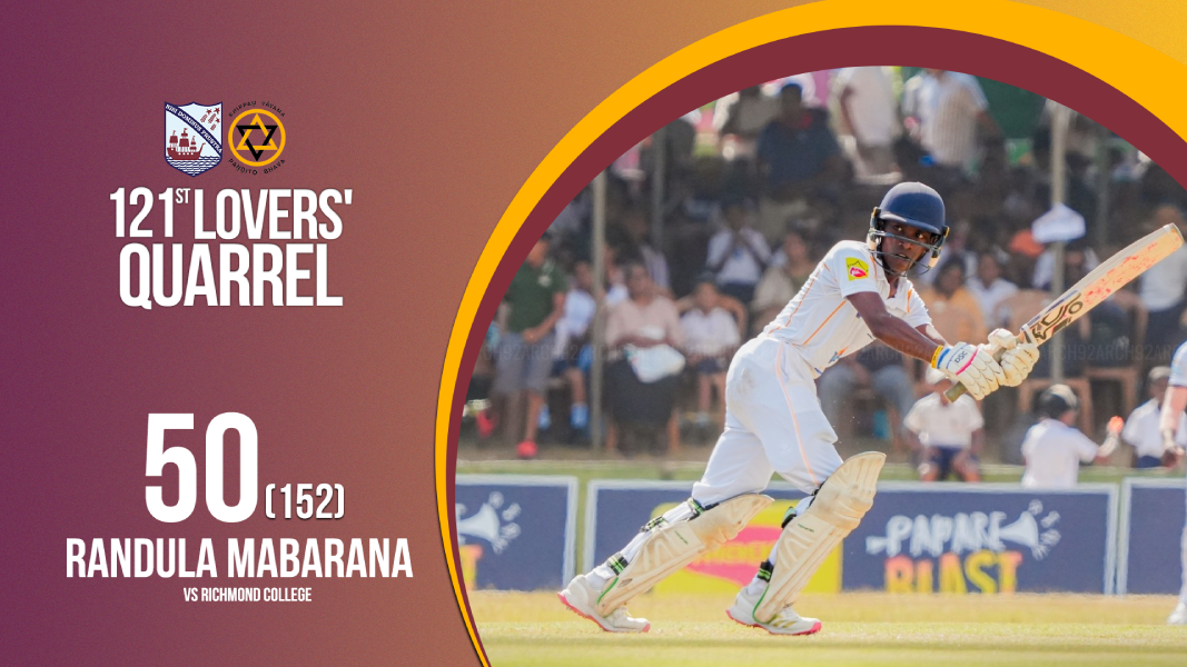 WATCH – Randula Mabarana 50 (152) vs Richmond College | 121st Lovers ...
