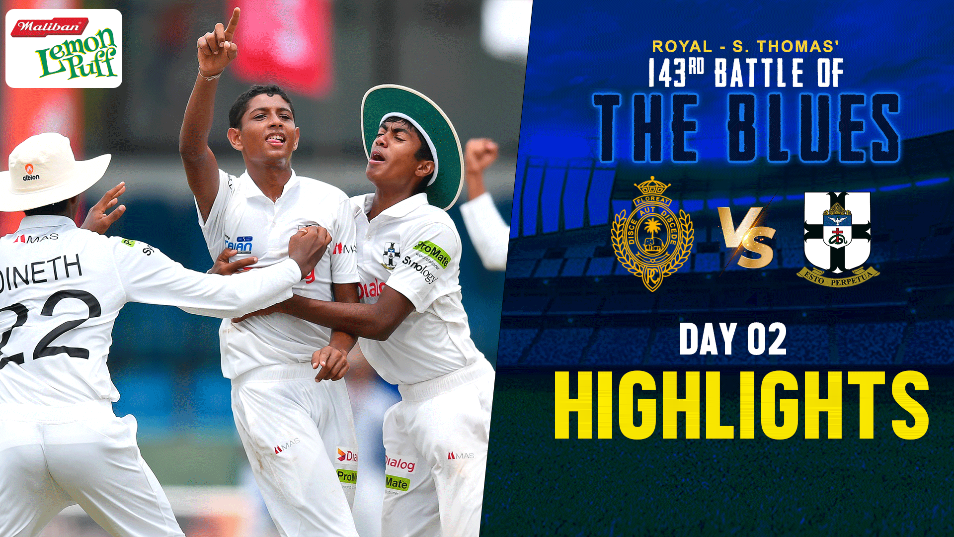 HIGHLIGHTS - Royal College vs S. Thomas' College - 143rd Battle of the ...