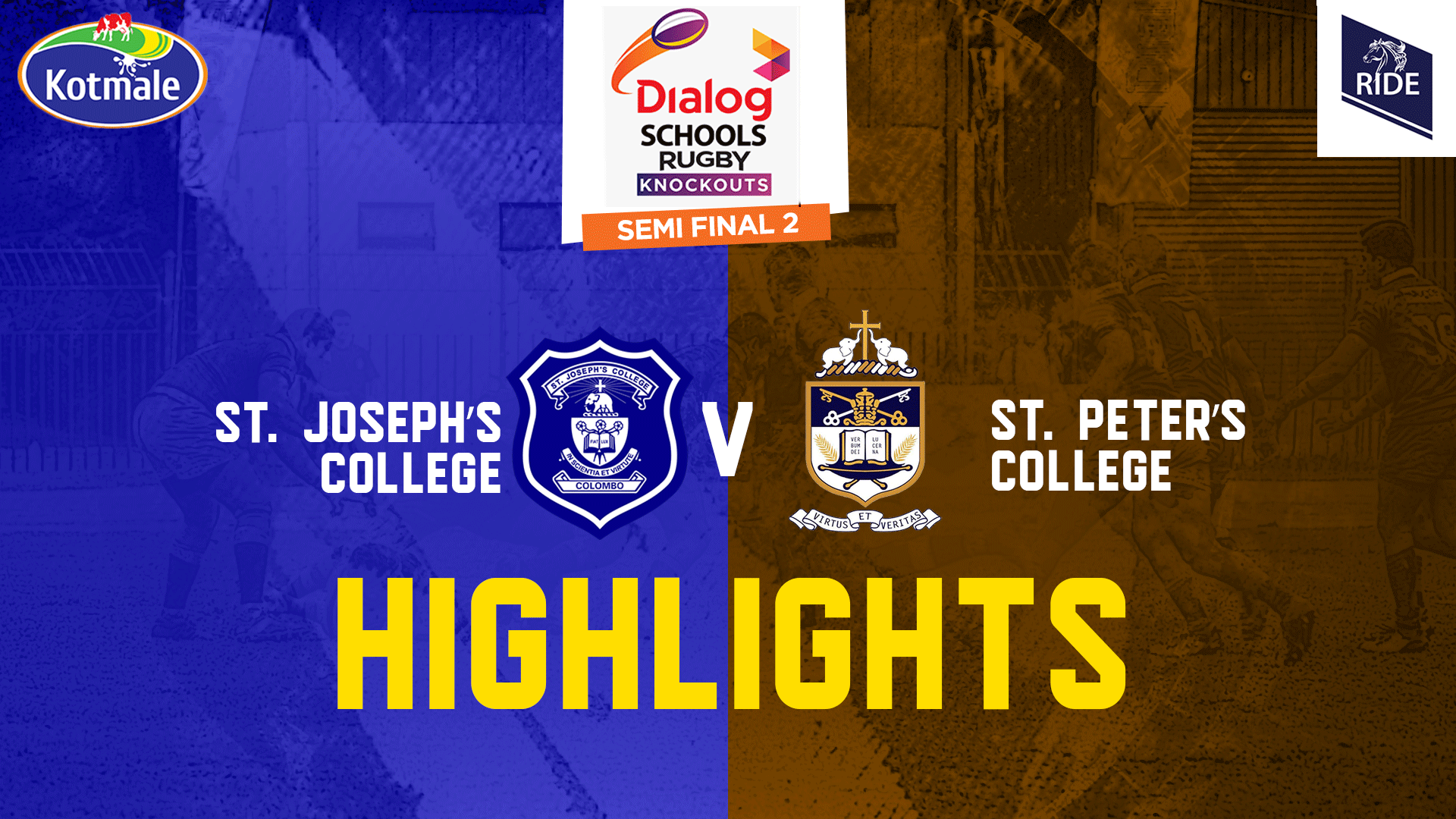 HIGHLIGHTS | St. Joseph's College vs St. Peter's College - Dialog ...