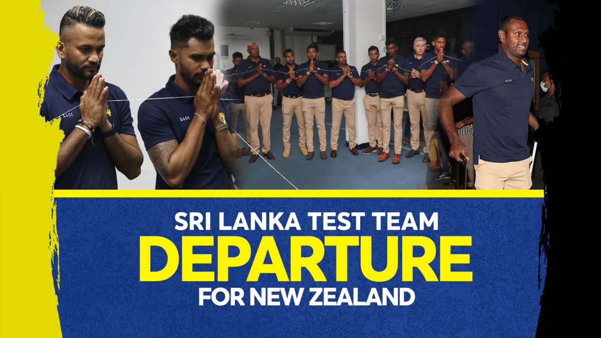 WATCH - Sri Lanka Test Team Departure for New Zealand 2023