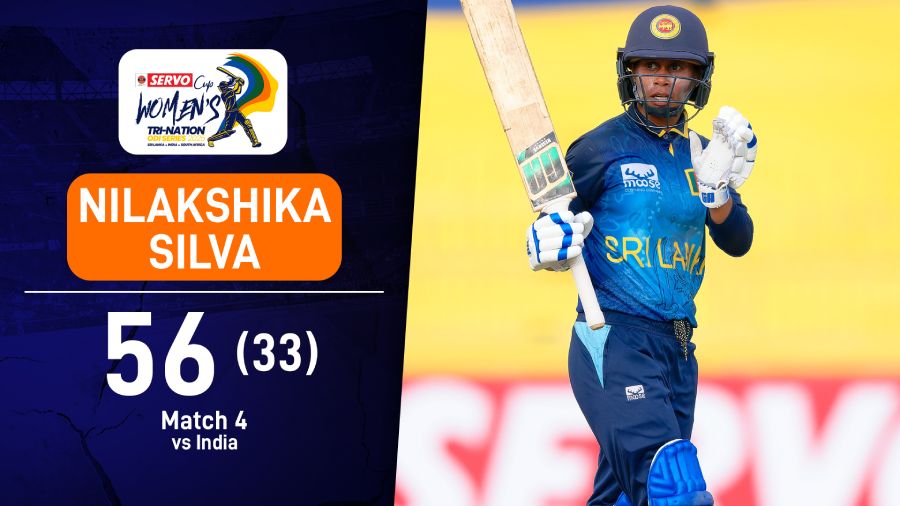 WATCH - Nilakshika Silva 56 (33) vs India | Servo Cup Women's Tri-Nation ODI Series 2025 - Match 4