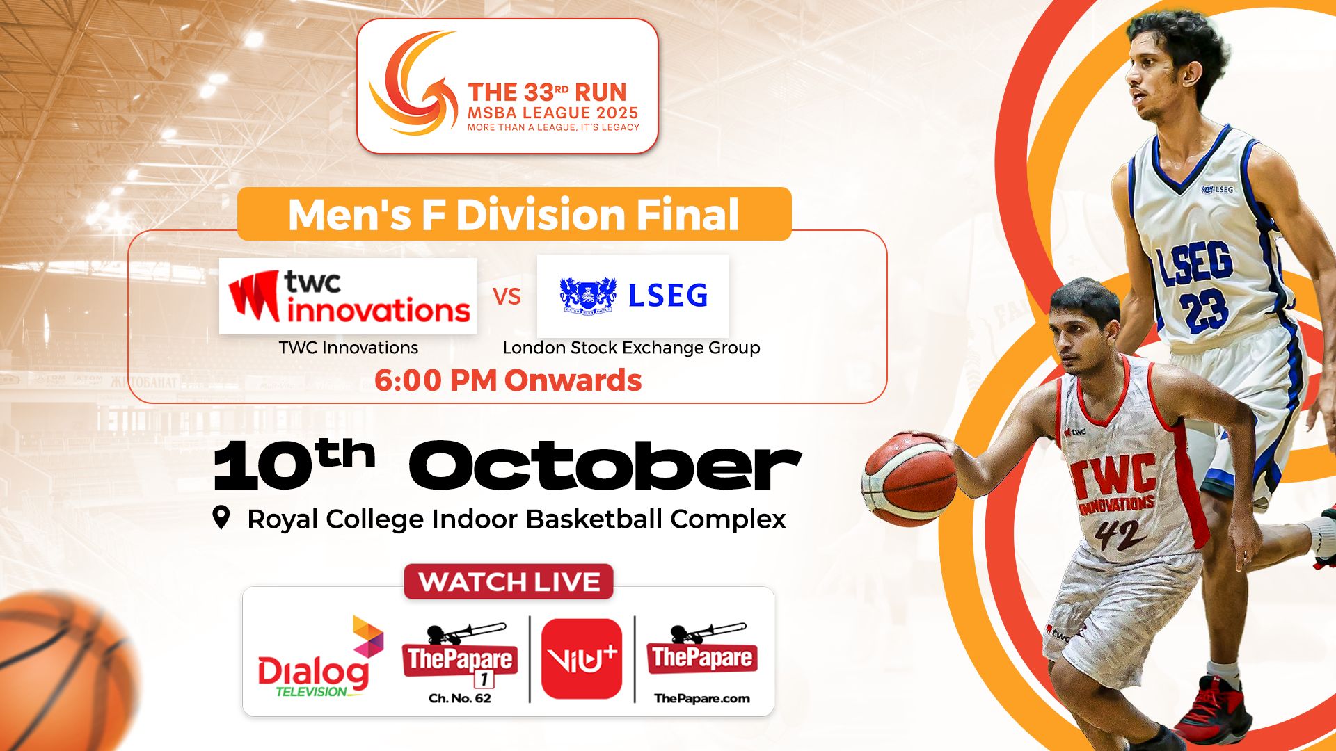 REPLAY – TWC Innovations vs London Stock Exchange Group - Men's 'F ...