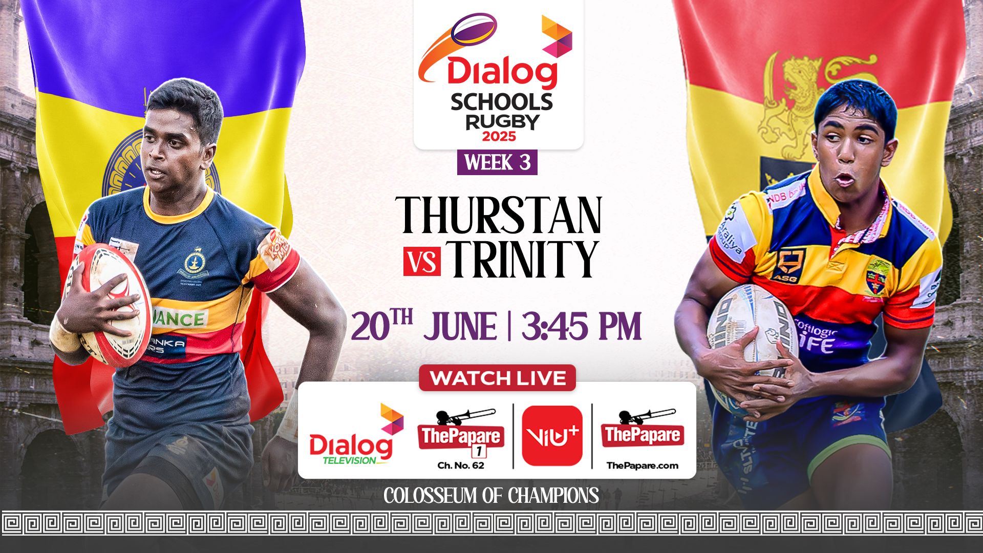 REPLAY – Thurstan College vs Trinity College - Dialog Schools Rugby ...