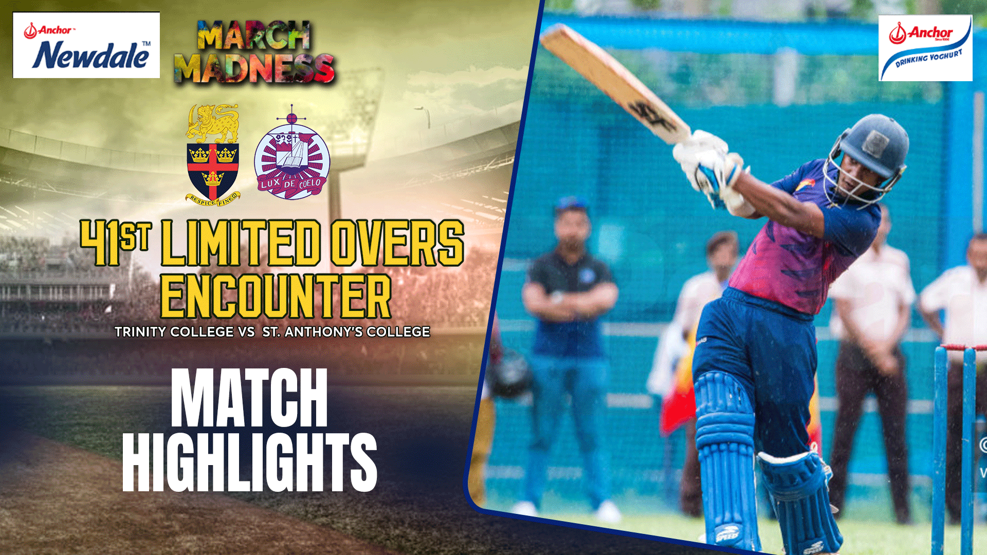 HIGHLIGHTS - Trinity College vs St. Anthony's College - 41st One Day ...