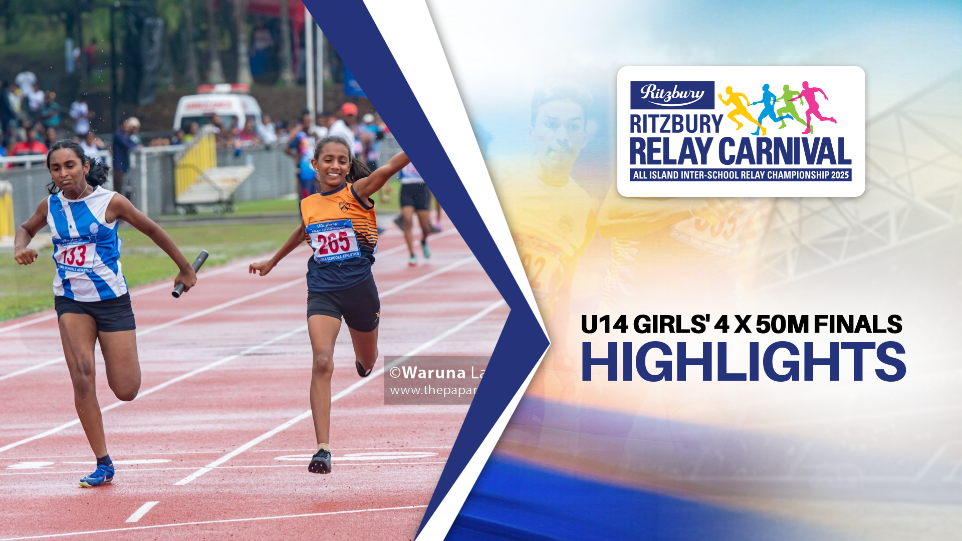 HIGHLIGHTS - U14 Girls' 4 x 50m Finals | Ritzbury Relay Carnival 2025