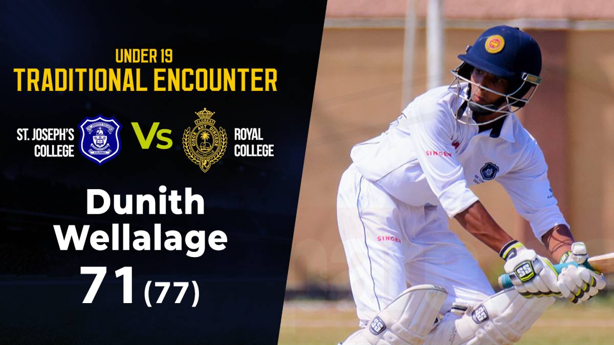 Video - Dunith Wellalage 71 (77) against Royal College